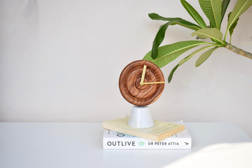 Ripple Table Clock – HALFDOT