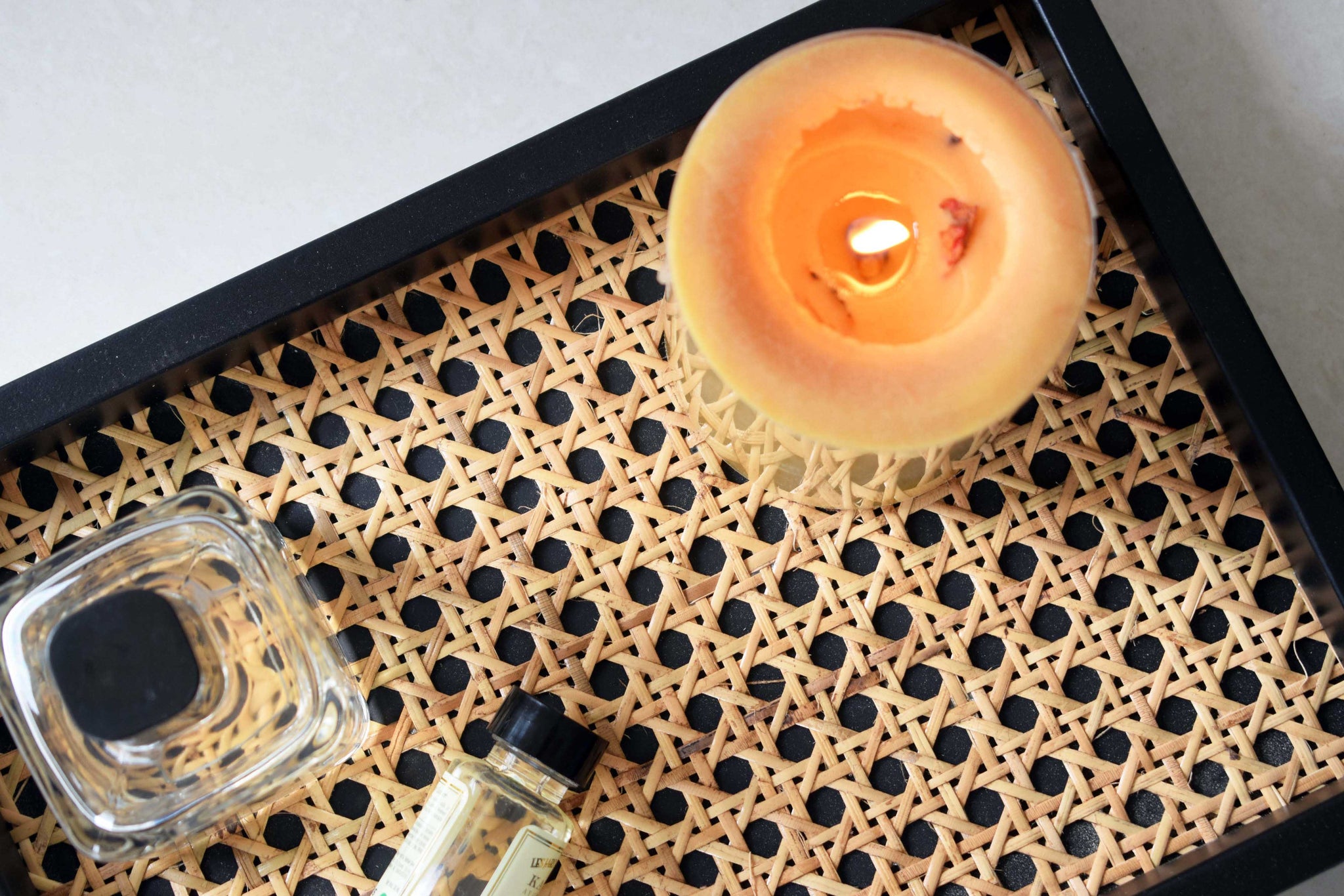 Halfdot Cane / Rattan Tray Black – HALFDOT